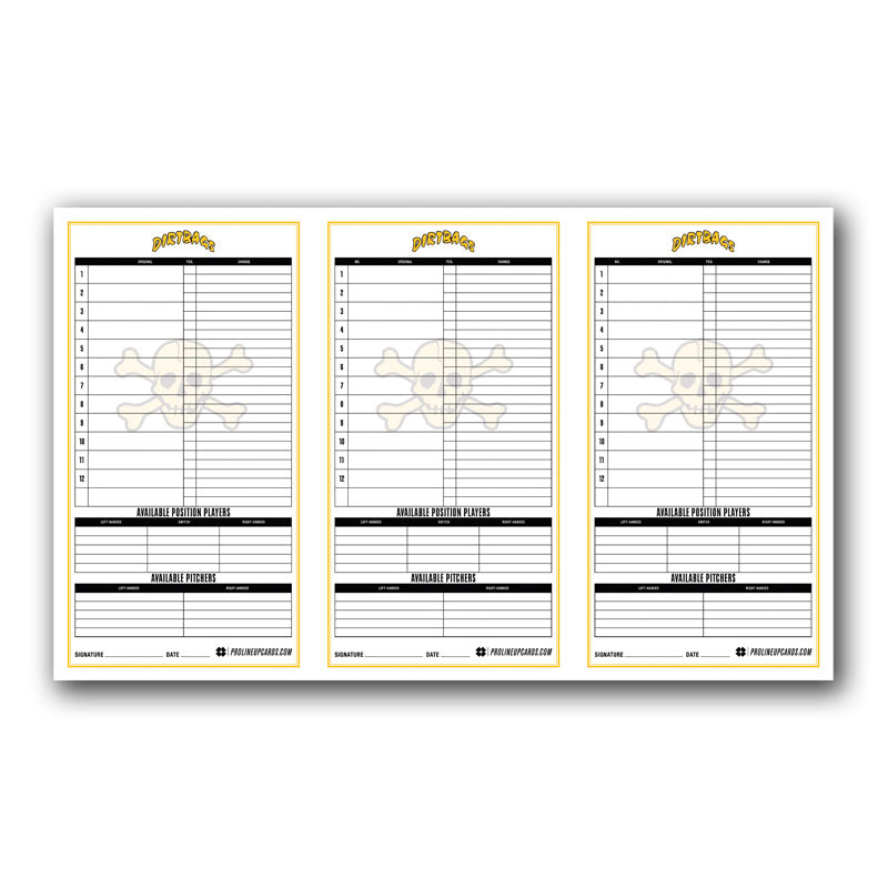 Custom Lineup Cards – Pro Lineup Cards