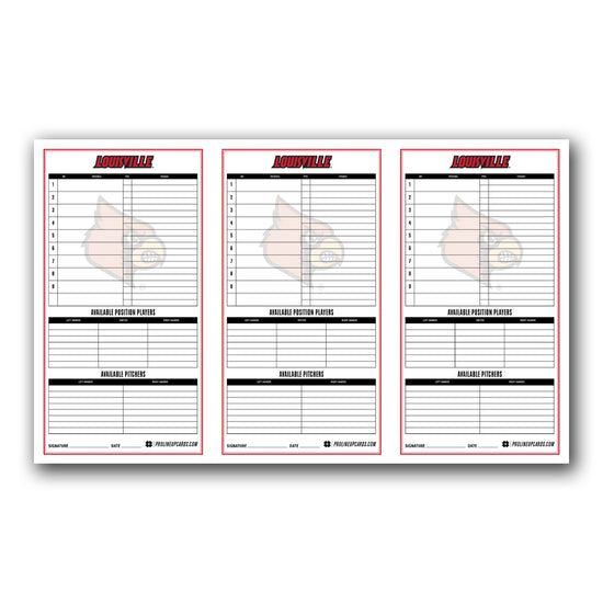Custom Lineup Cards – Pro Lineup Cards
