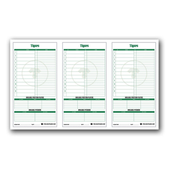 Custom Lineup Cards – Pro Lineup Cards