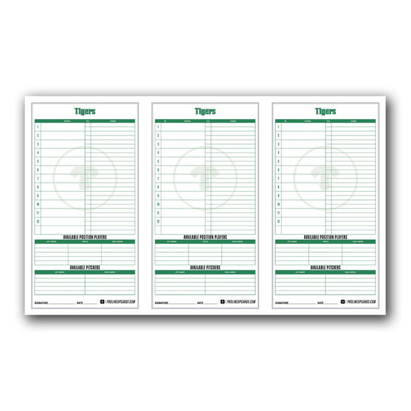 Custom Lineup Cards – Pro Lineup Cards